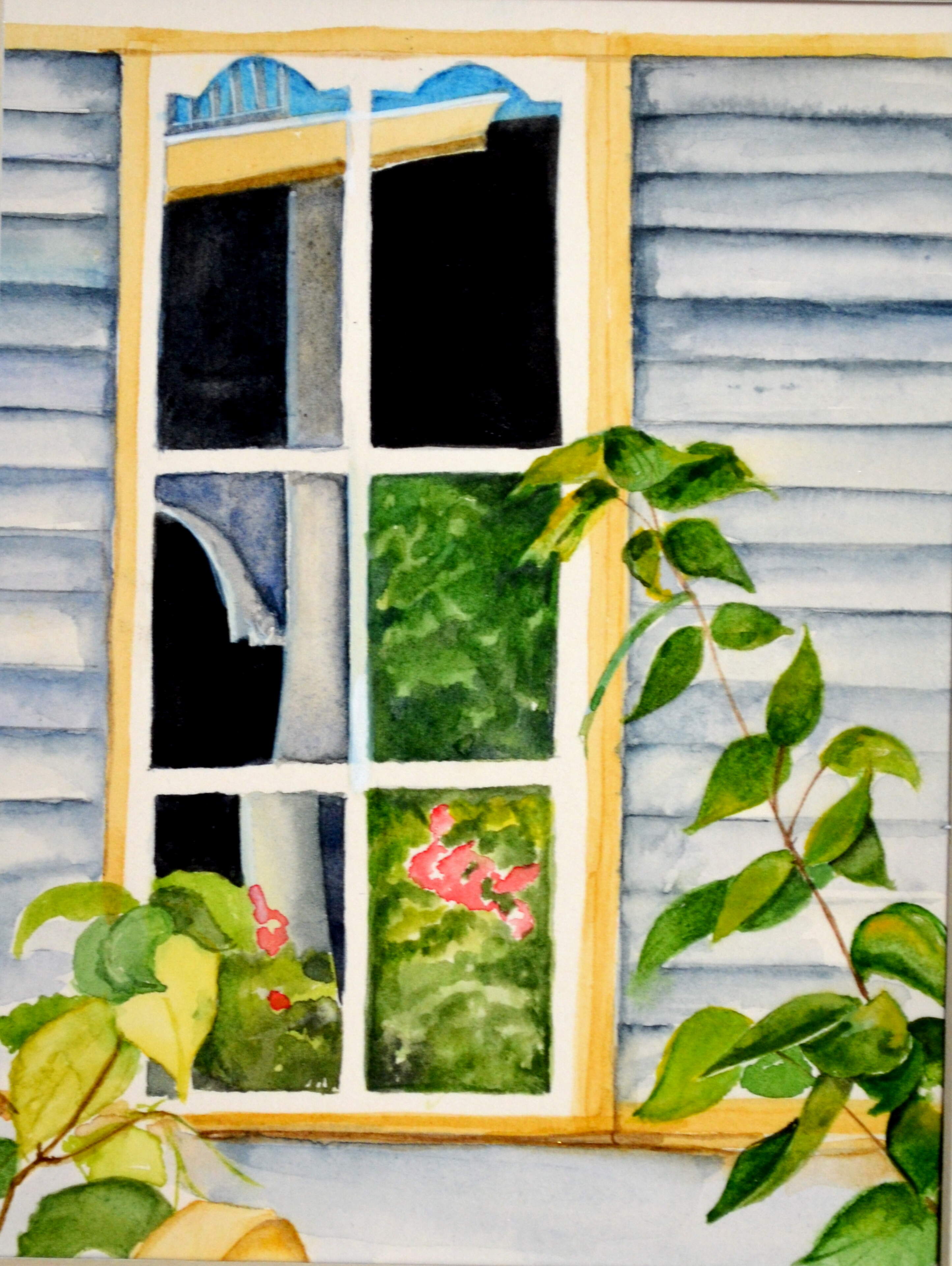 Architectural Reflection, Jamaica Window Series - Burchfield Penney Art ...