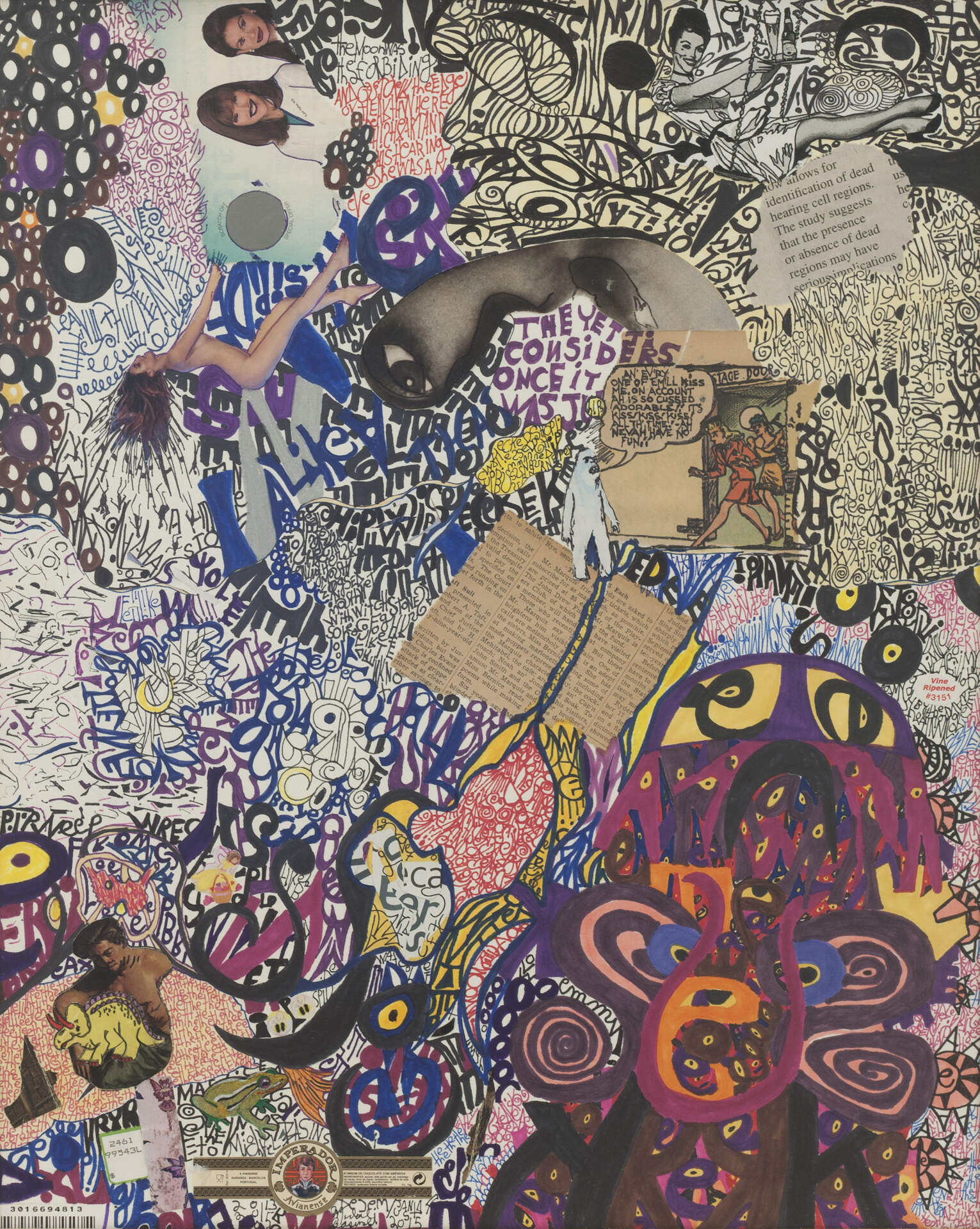 A Yeti (Visual Poem) Awaits Kisses - Burchfield Penney Art Center