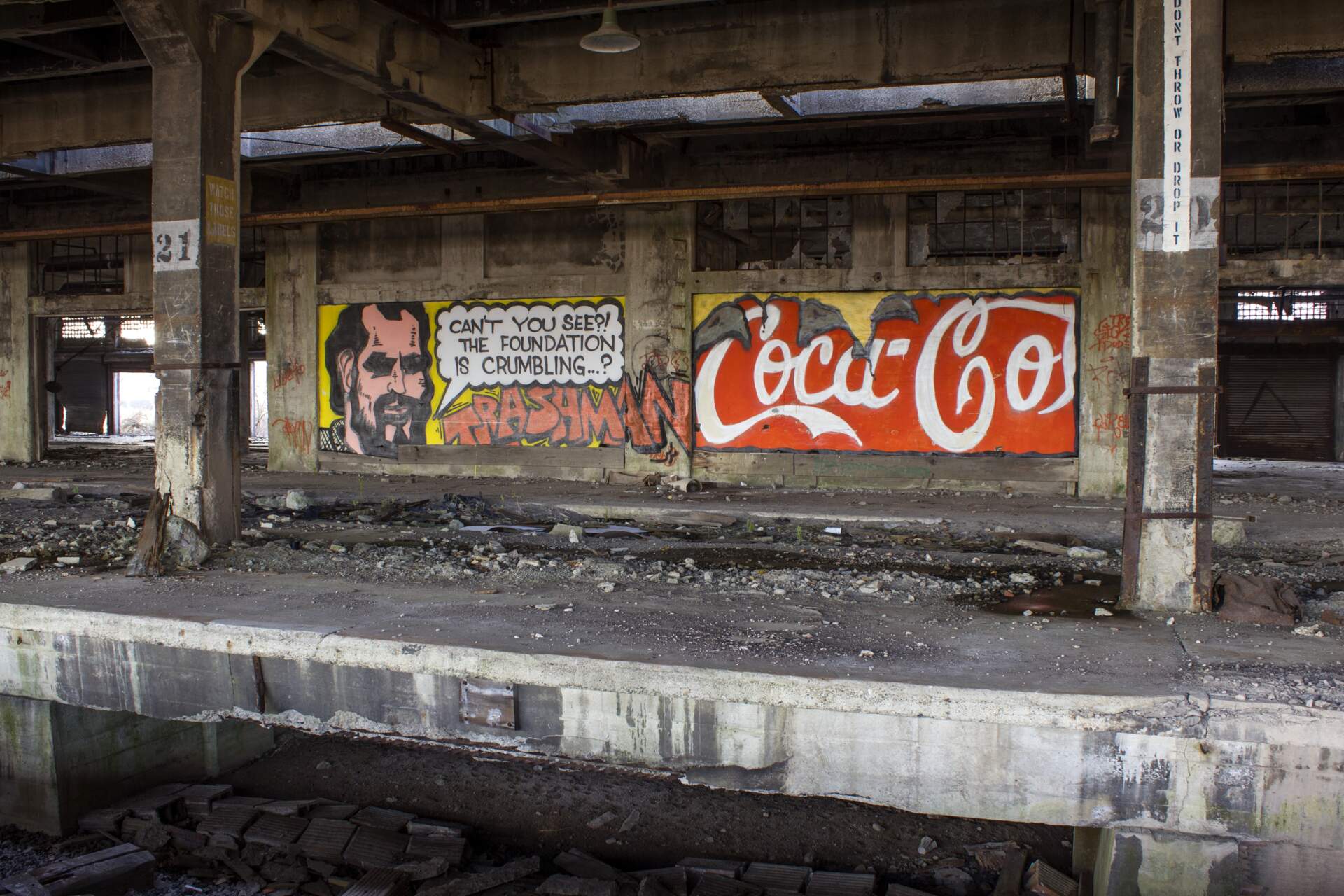 Mural honoring Spain Rodriguez at Central Terminal - Burchfield Penney ...